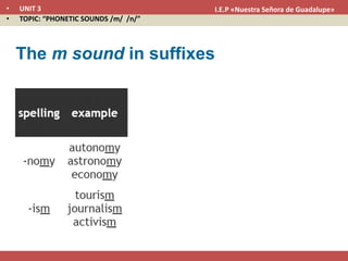 Phonetic sounds m n | PPTX