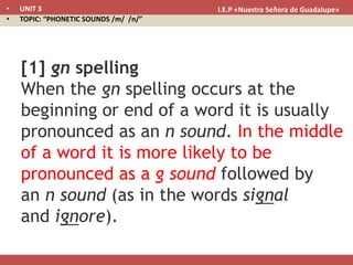 Phonetic sounds m n | PPTX