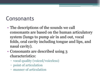 Phonetics & phonology | PPTX