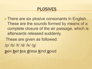 Phonetics & phonology (The way Vowels and Consonant of English are ...
