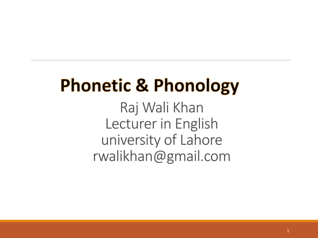 Phoneticsphonology lecture 2 | PPT