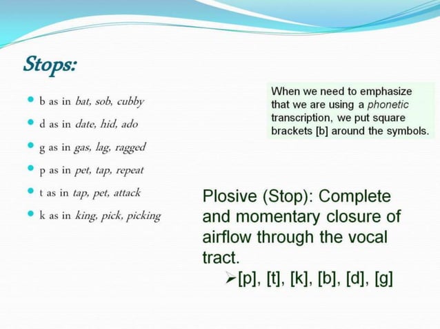 Phonetics presentation part II | PPT