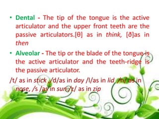Phonetics presentation part II | PPT | Ear, Nose and Throat Conditions | Diseases and Conditions