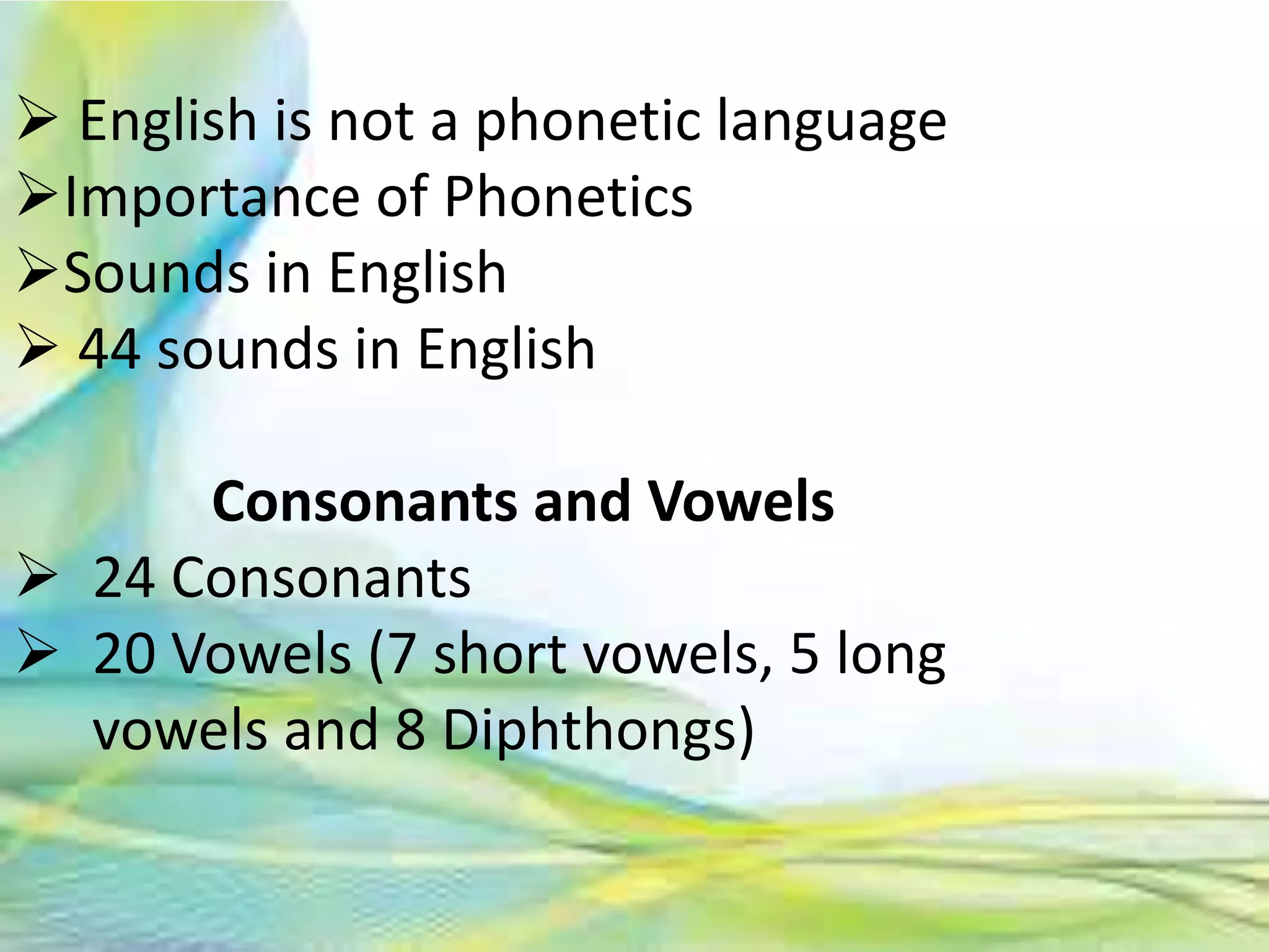Phonetics English | PPTX