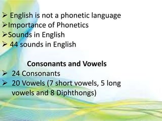 Phonetics English | PPTX