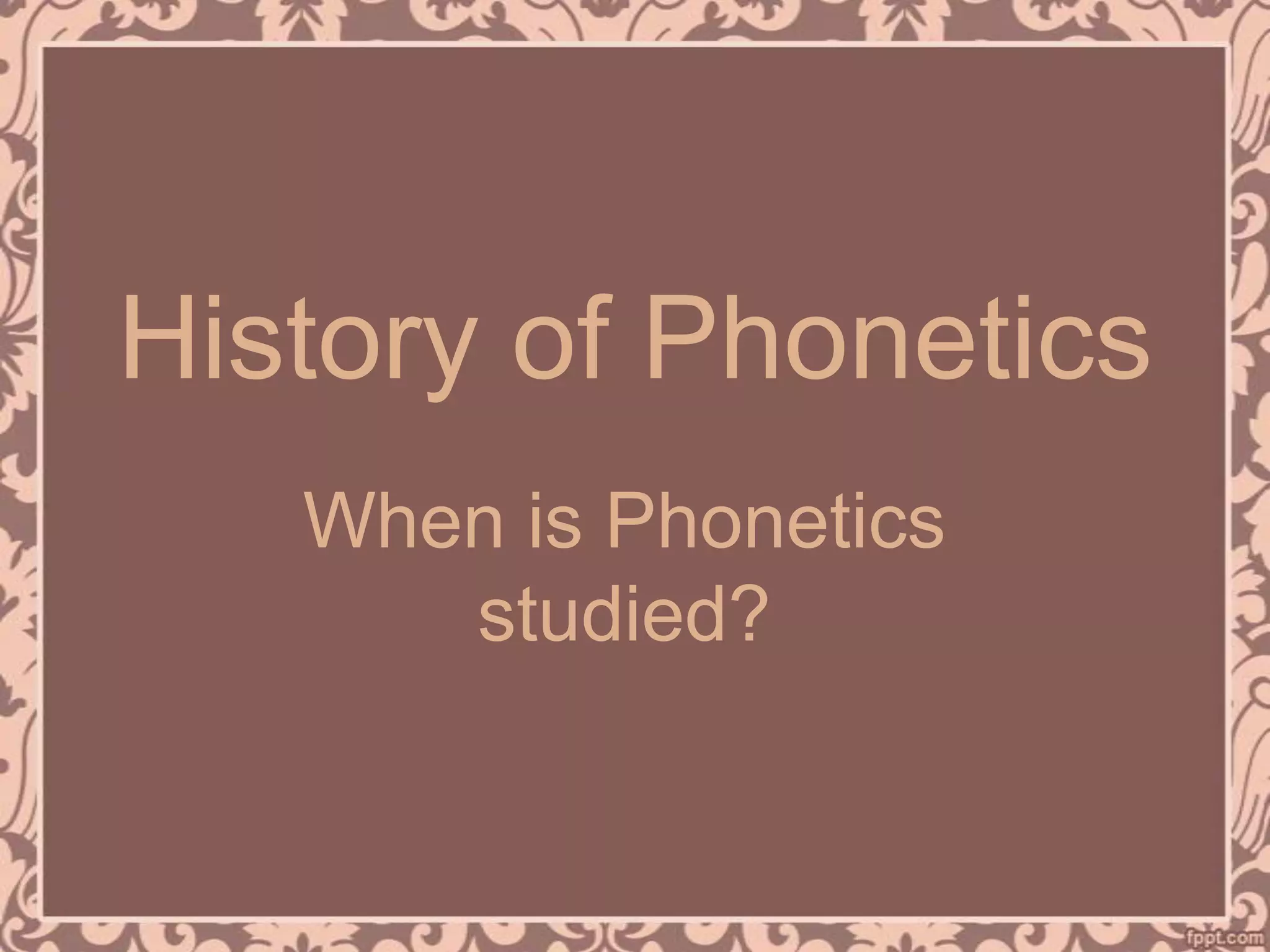Phonetics report | PPTX