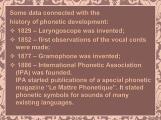 Phonetics report | PPT
