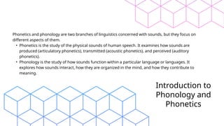 Phonology and Phonetics in the Subject Language Study | PPTX