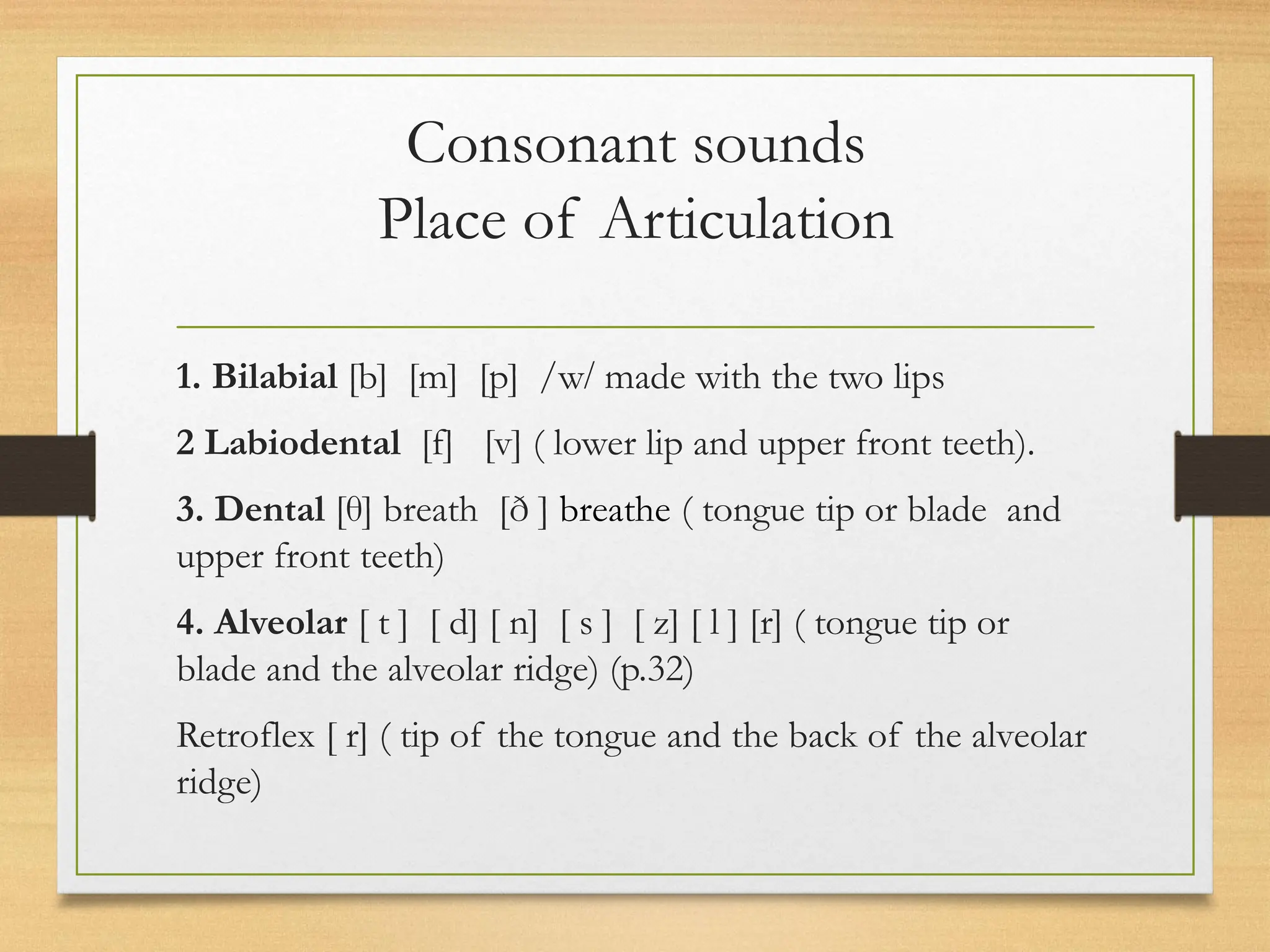 Phonetics Second Presentation about articulation | PPT