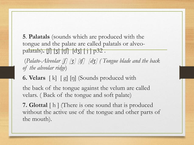Phonetics Second Presentation about articulation | PPT
