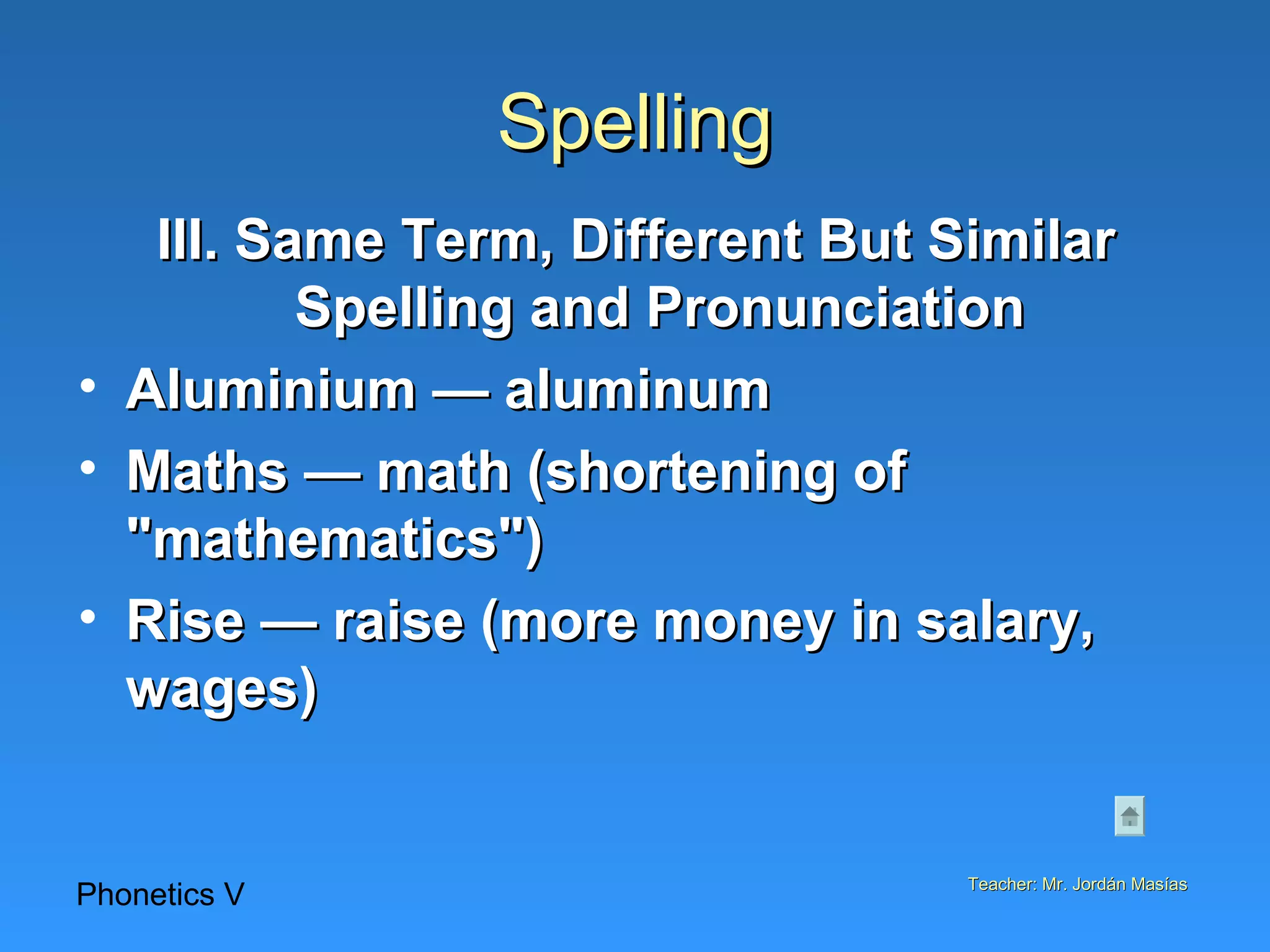 Phonetics v broad differences between bre and ame | PPT