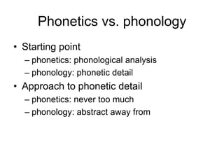 Phonetics vs | PPT