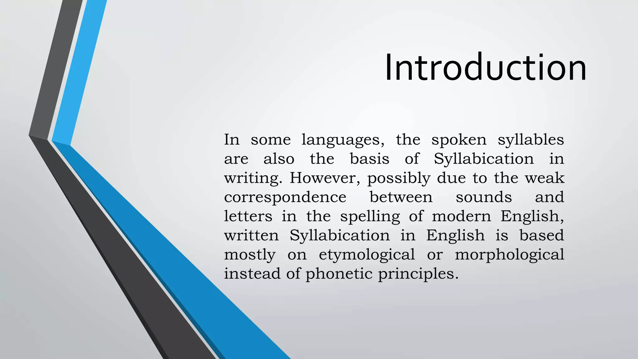 Phonetic syllabification | PPTX