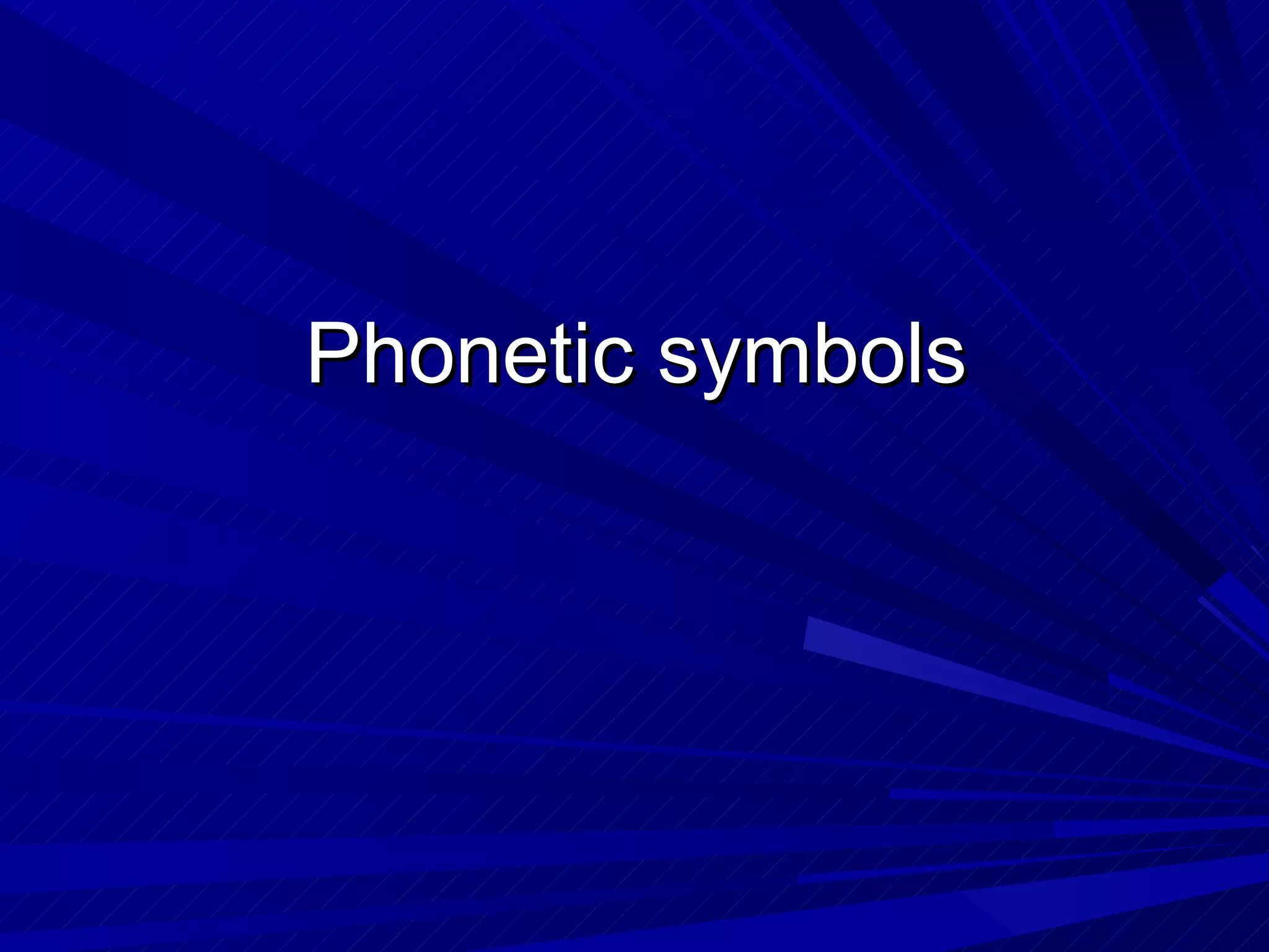 Phoneticsymbols group2 | PPT