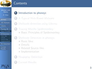 Shellcode and heapspray detection in phoneyc | PPT
