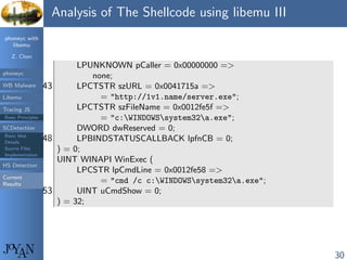 Shellcode and heapspray detection in phoneyc | PDF