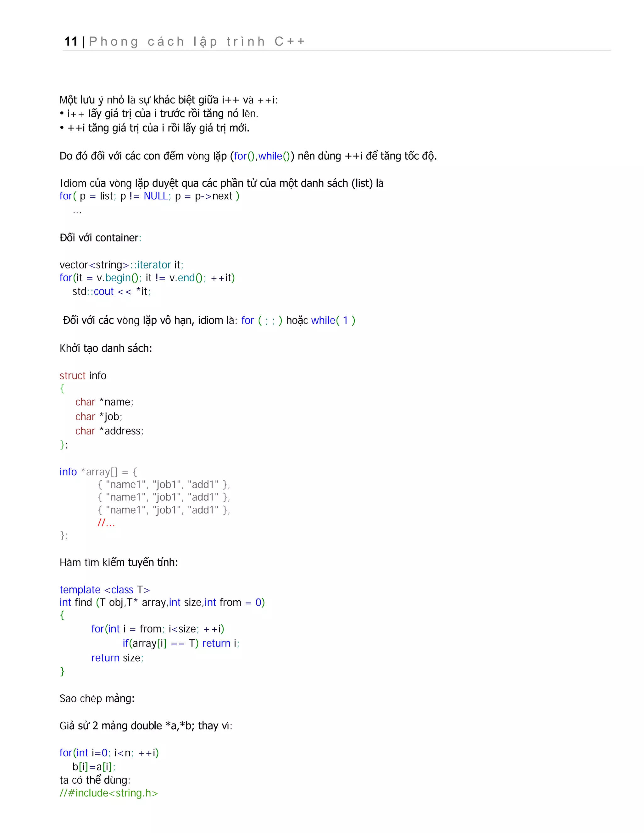 Phong cach lap trinh c++ | PDF