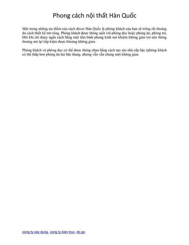 Phong cach noi that han quoc | PDF