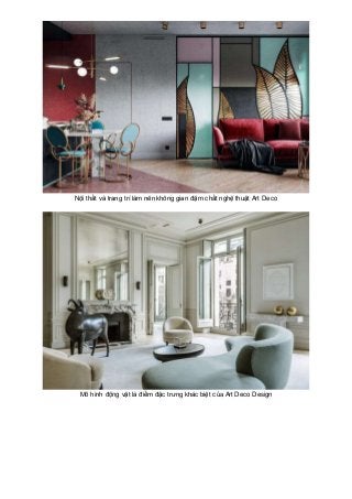 Ấn tượng phong cách thiết kế Art Deco trong nội thất | PDF