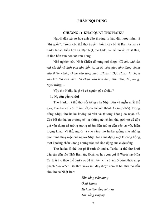 Phong Cách Thơ Haiku của Matsuo Basho, Yosa Buson và Kobayashi Issa | PDF