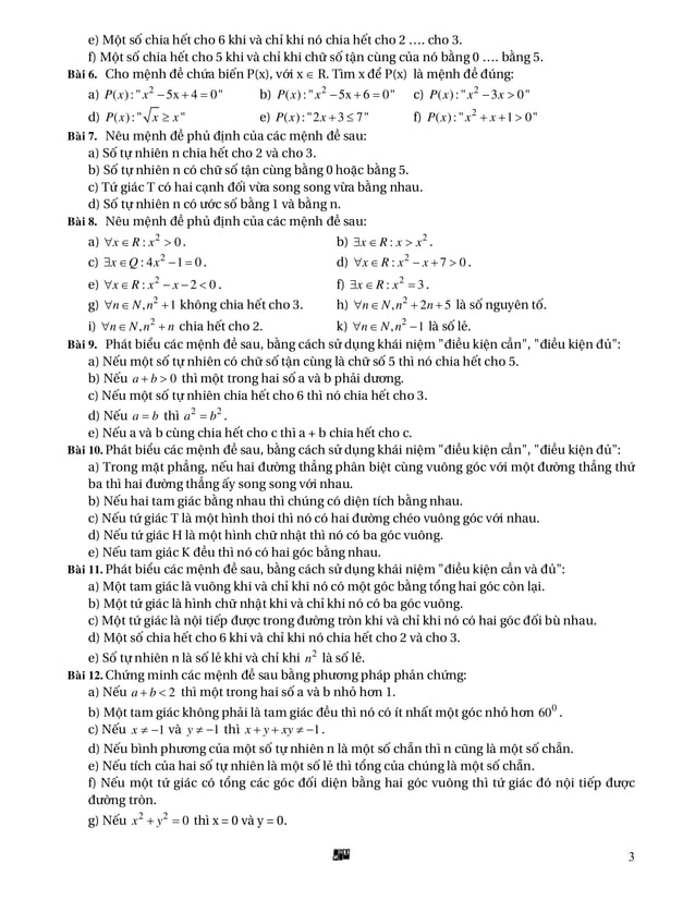 [Phongmath] 10 chuongi menh de tap hop | PDF