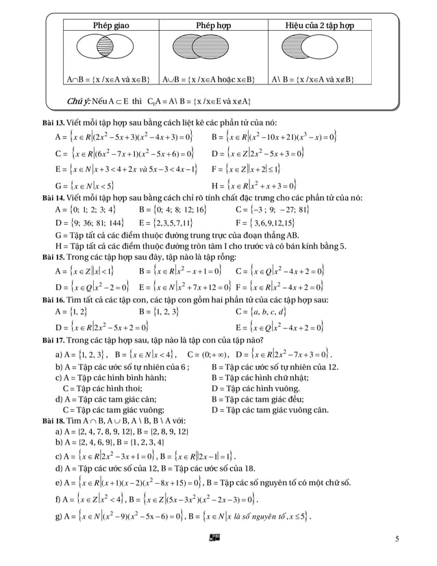 [Phongmath] 10 chuongi menh de tap hop | PDF