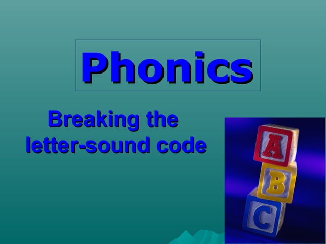 Phonics | PPT | Education