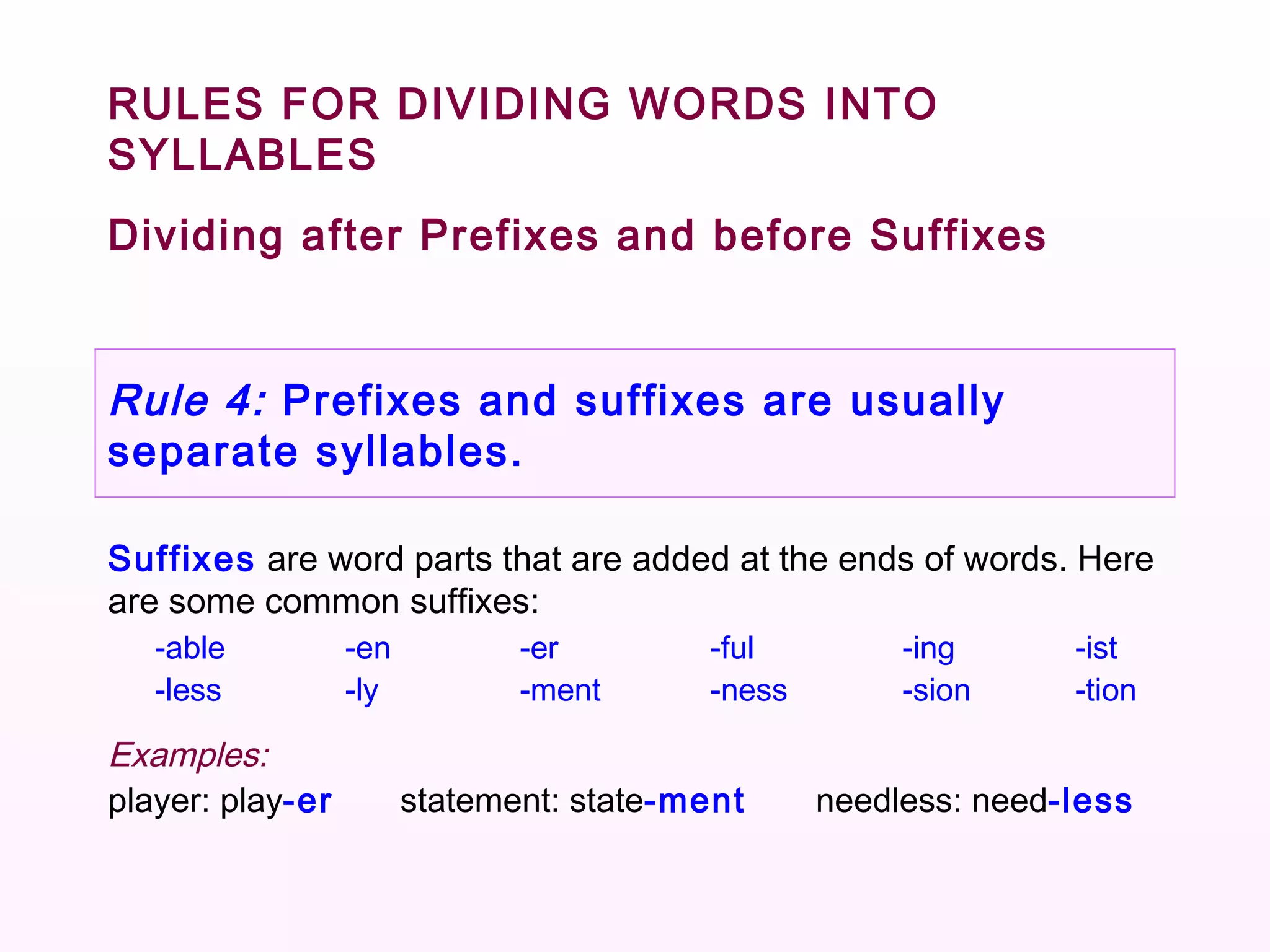 Phonics syllables | PPT | Chemistry | Science