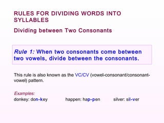 Phonics syllables | PPT | Chemistry | Science