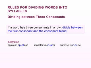 Phonics syllables | PPT | Chemistry | Science