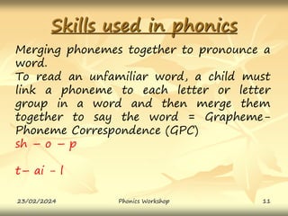 Phonics-Workshop-How to improve reading-Presentation | PPT