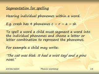 Phonics-Workshop-How to improve reading-Presentation | PPT