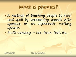 Phonics-Workshop-How to improve reading-Presentation | PPT