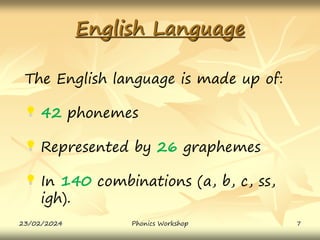 Phonics-Workshop-How to improve reading-Presentation | PPT