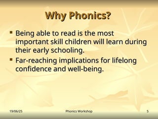 Phonics and phonetics Workshop Presentation | PPT