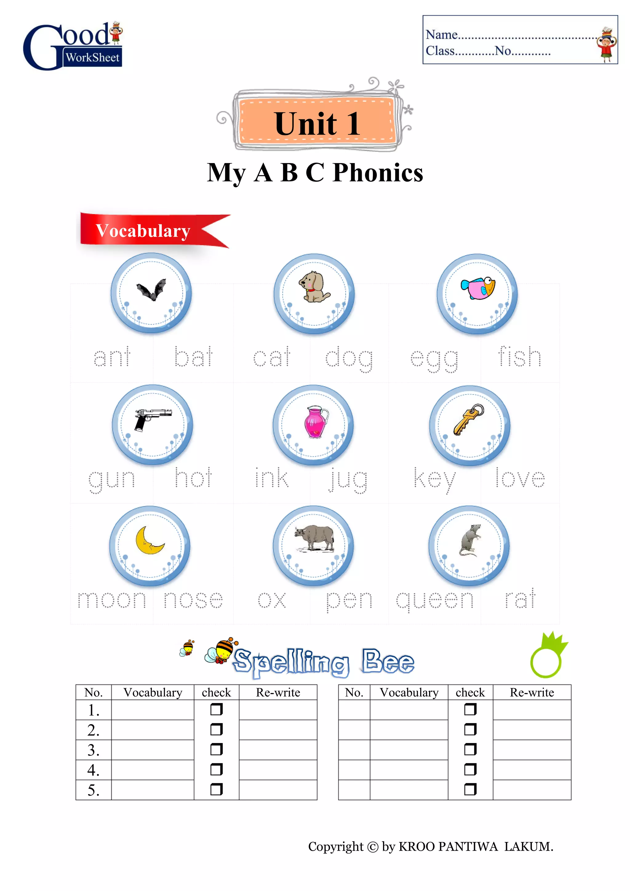 Phonics 1 my a b c phonic | PDF