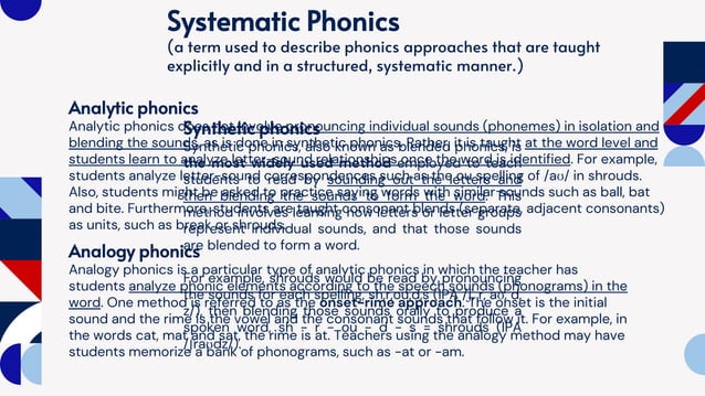 Introduction to Phonics and methodology. | PPT