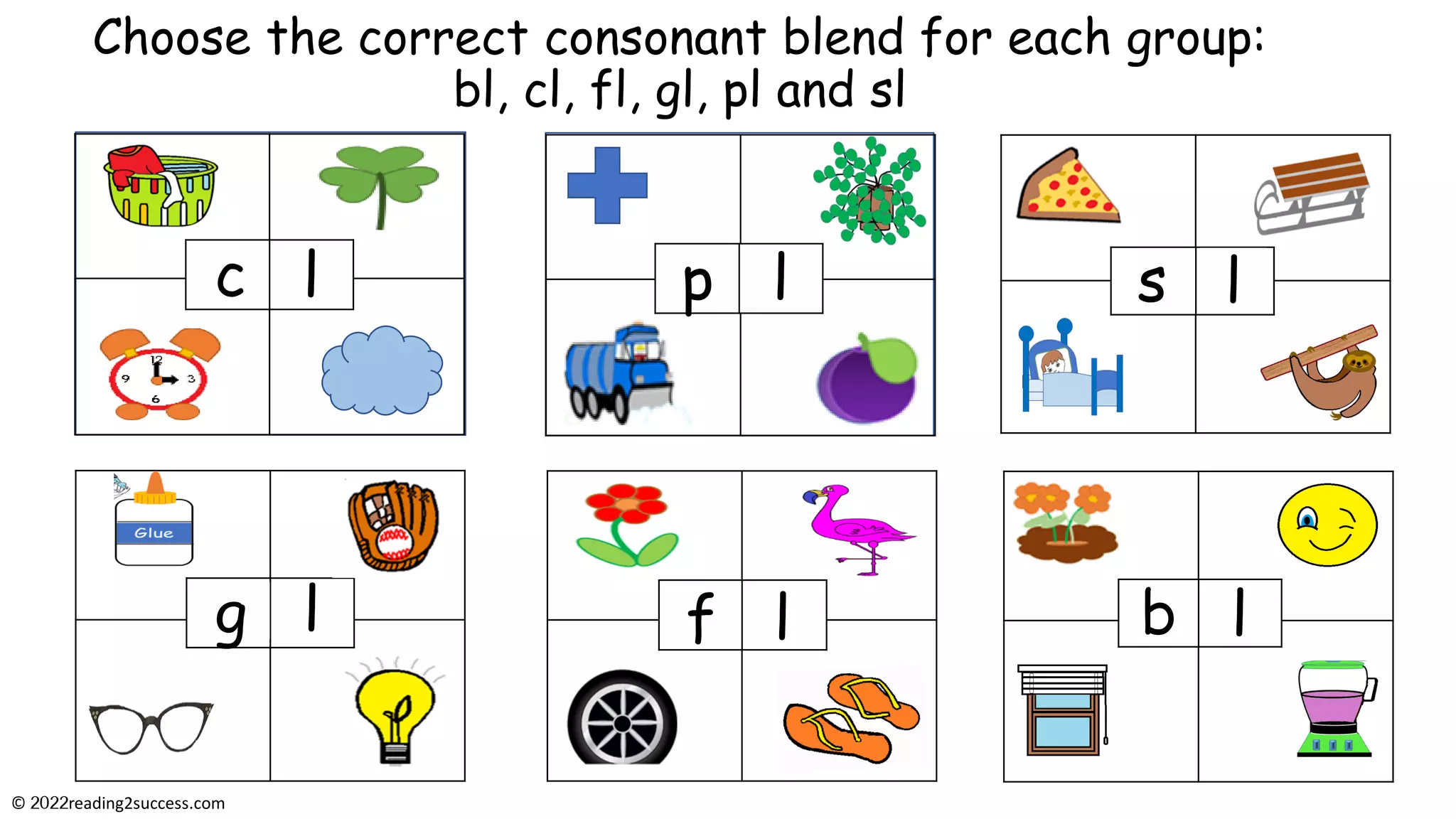 Parent Resources to Teach Kids 18 Consonant Blends-Charts, Practice Pages & Answers # ...