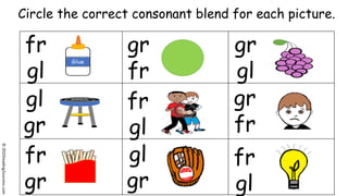 Parent Resources to Teach Kids 18 Consonant Blends-Charts, Practice ...