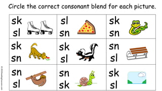 Parent Resources to Teach Kids 18 Consonant Blends-Charts, Practice ...