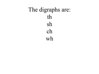 Phonics digraphs | PPT