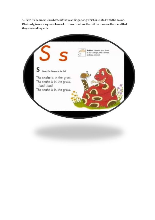 Phonics group 1. sound s | PDF