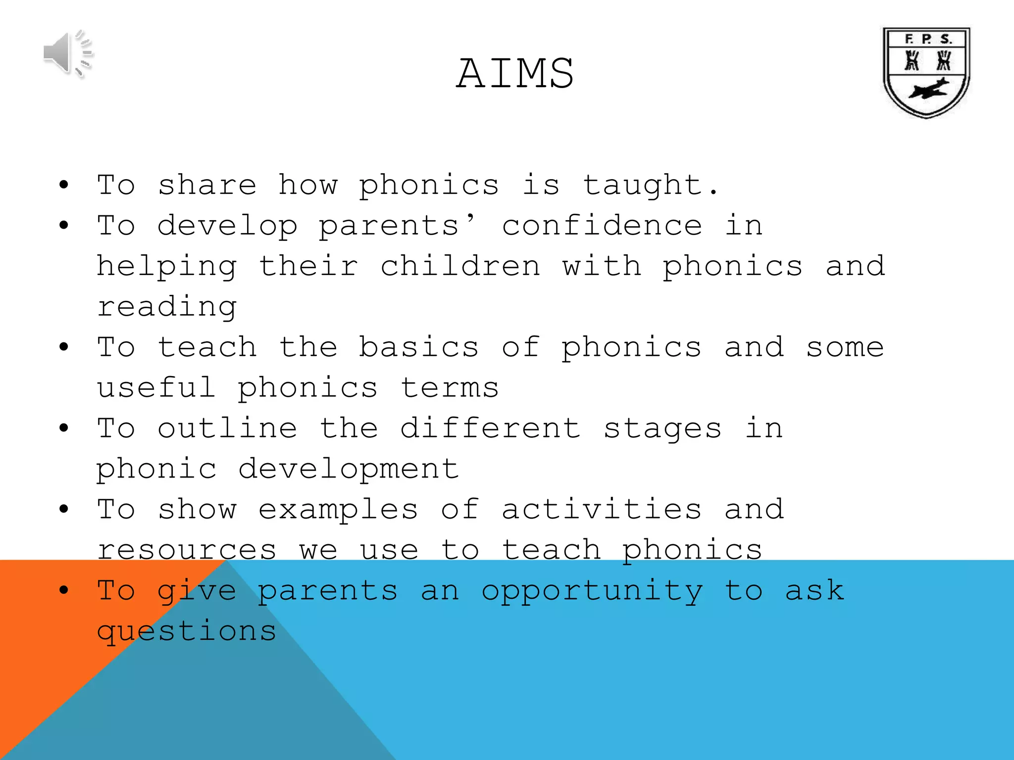 Phonics information evening 2020 | PPT