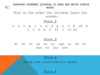 Phonics information evening 2020 | PPT