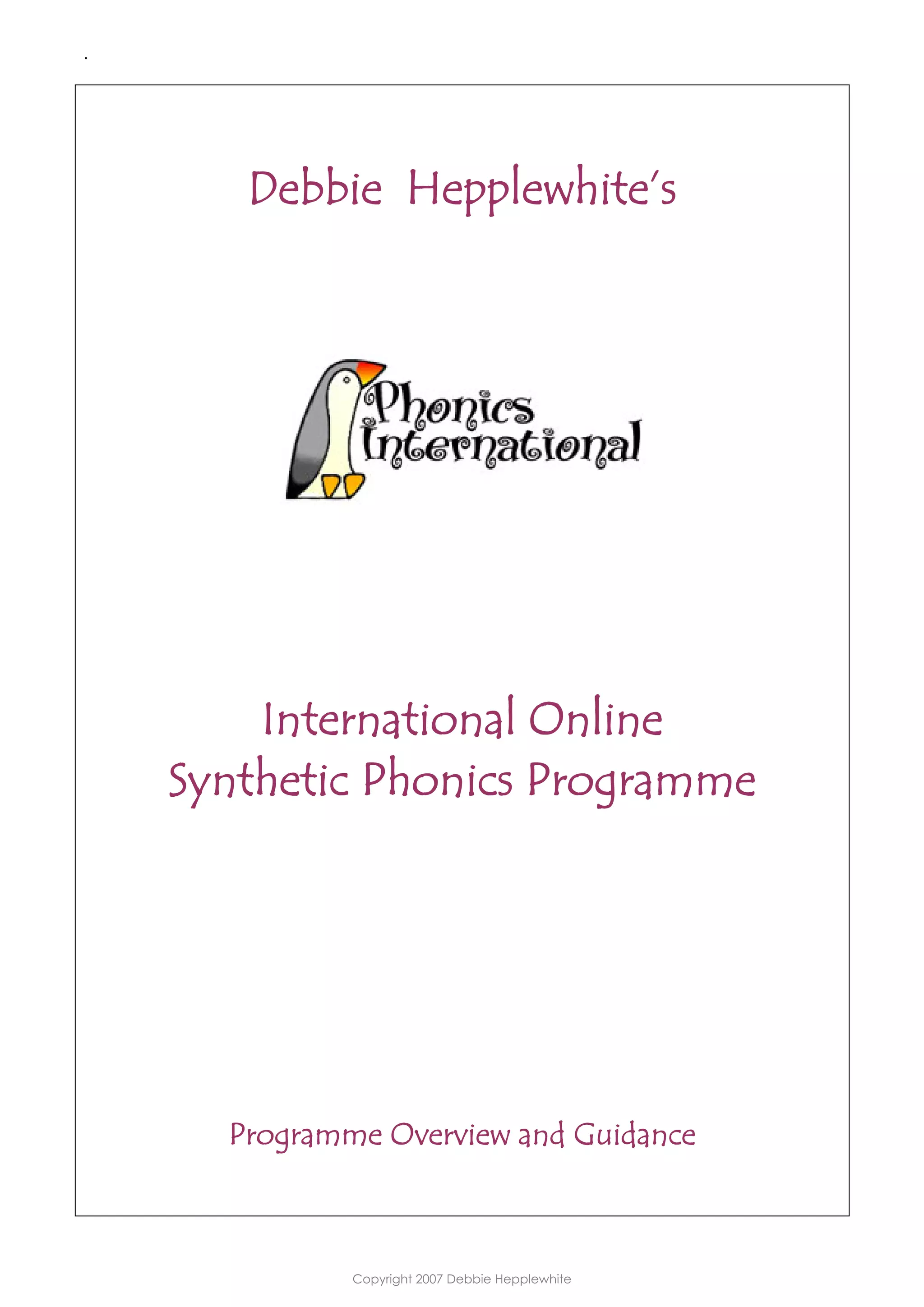 Phonics international guidance book | PDF