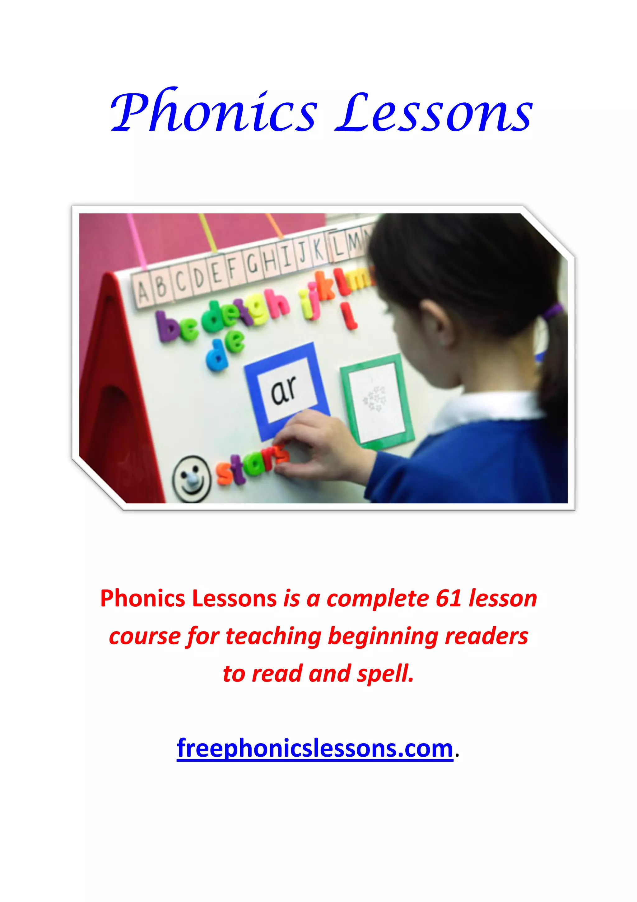 Phonics lessons | PDF | Primary Education | Education
