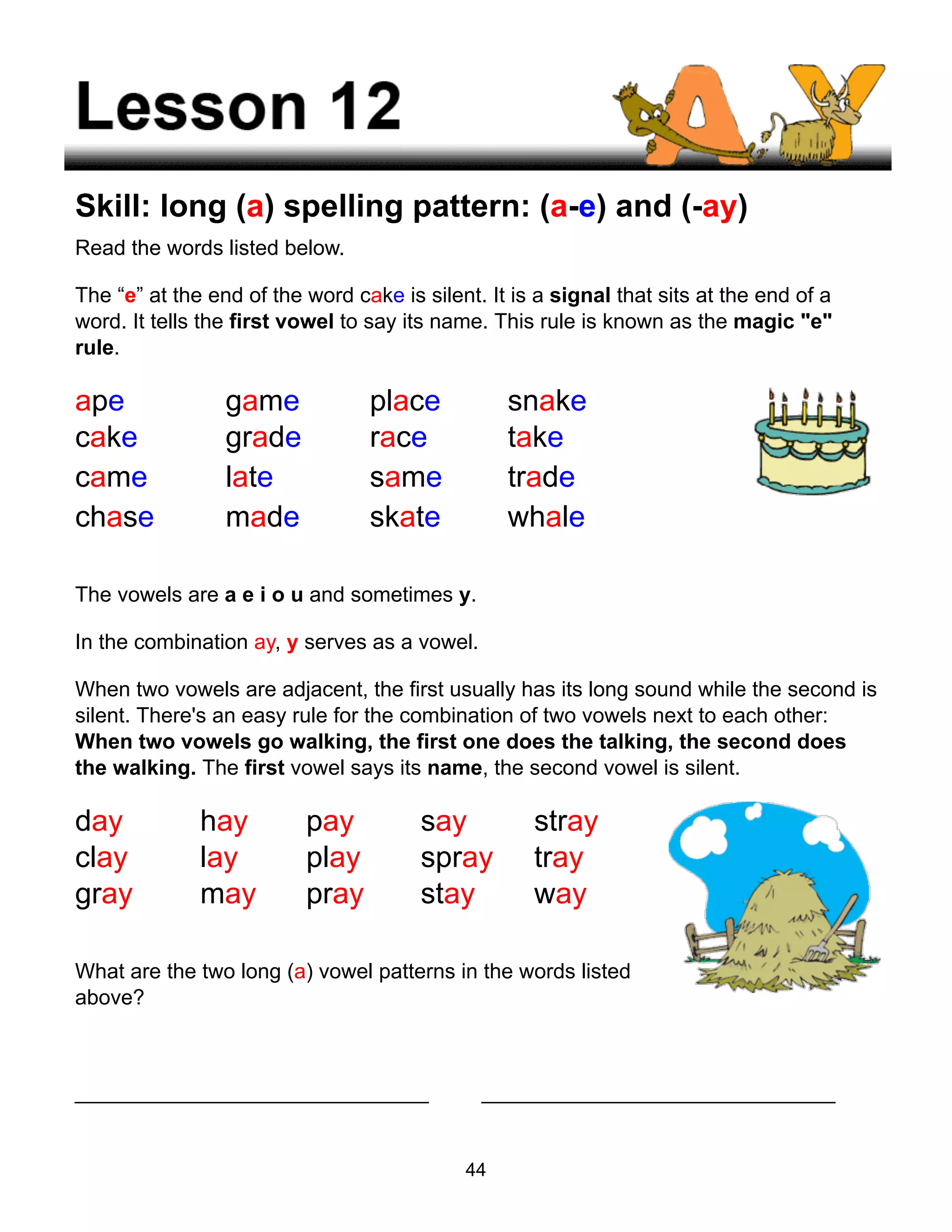 Phonics lessons | PDF