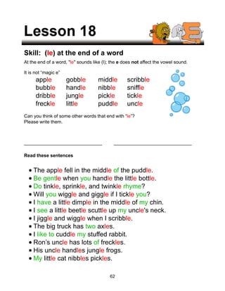 Phonics lessons | PDF