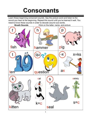 Phonics lessons | PDF