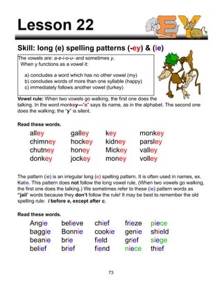 Phonics lessons | PDF